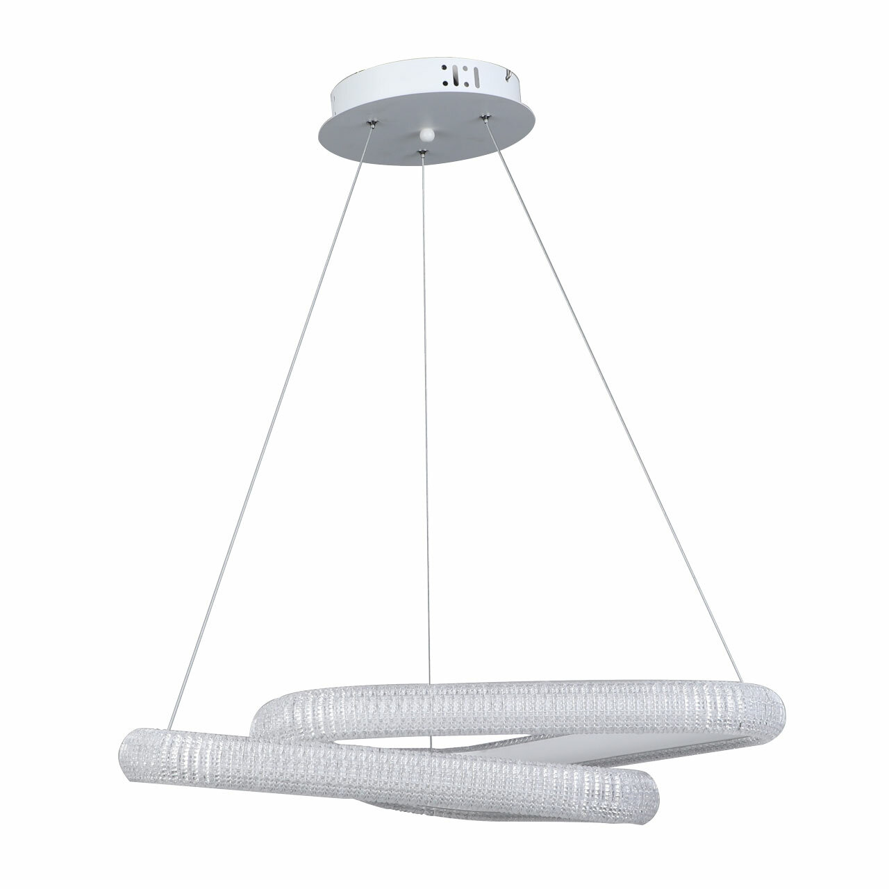 Светильник подвесной светодиодный, люстра De Markt Оскар 510015501, 106W LED, цвет: белый, пульт в комплекте