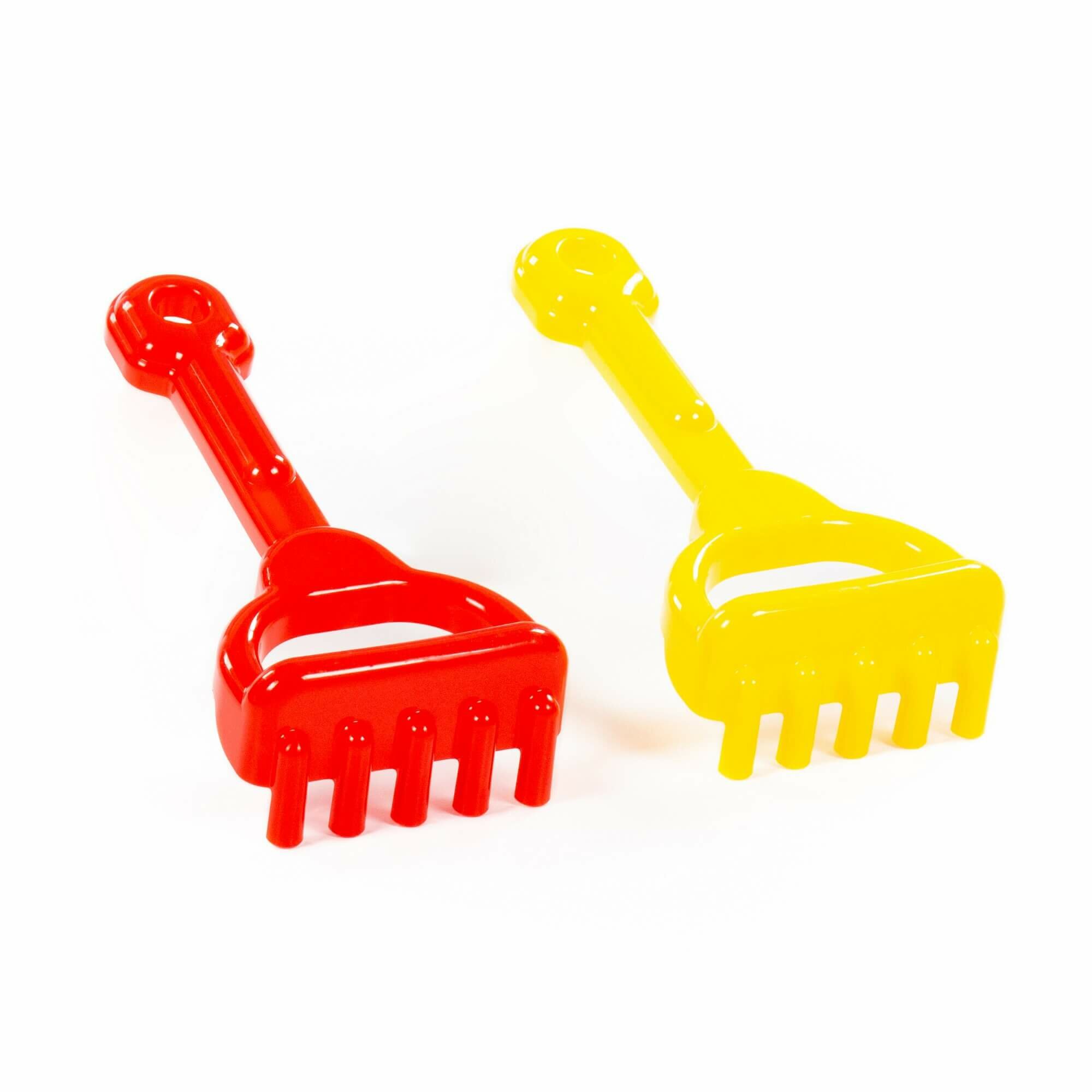 Грабельки №8 пластиковые Полесье, мультиколор ( комплект 10 шт )