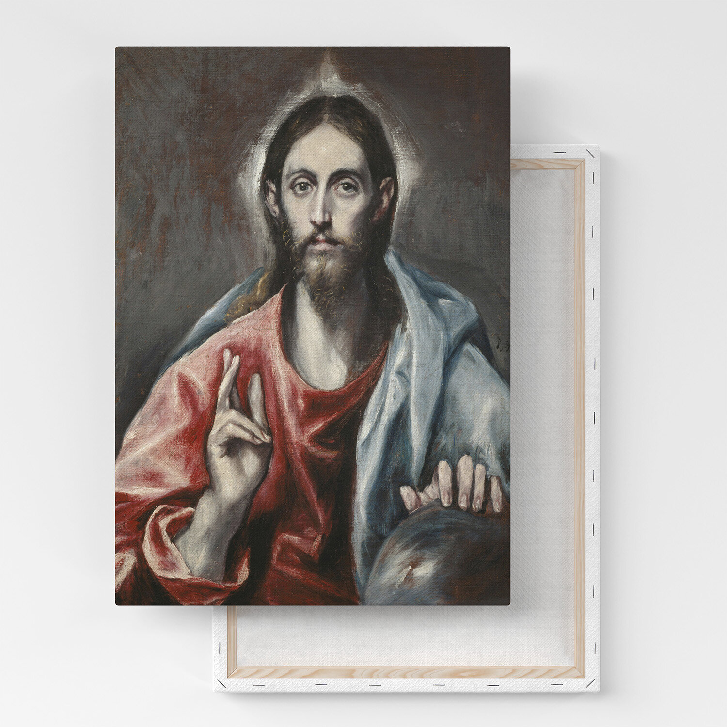 Картина на холсте, репродукция / Эль Греко - Christ Blessing / Размер 30 x 40 см