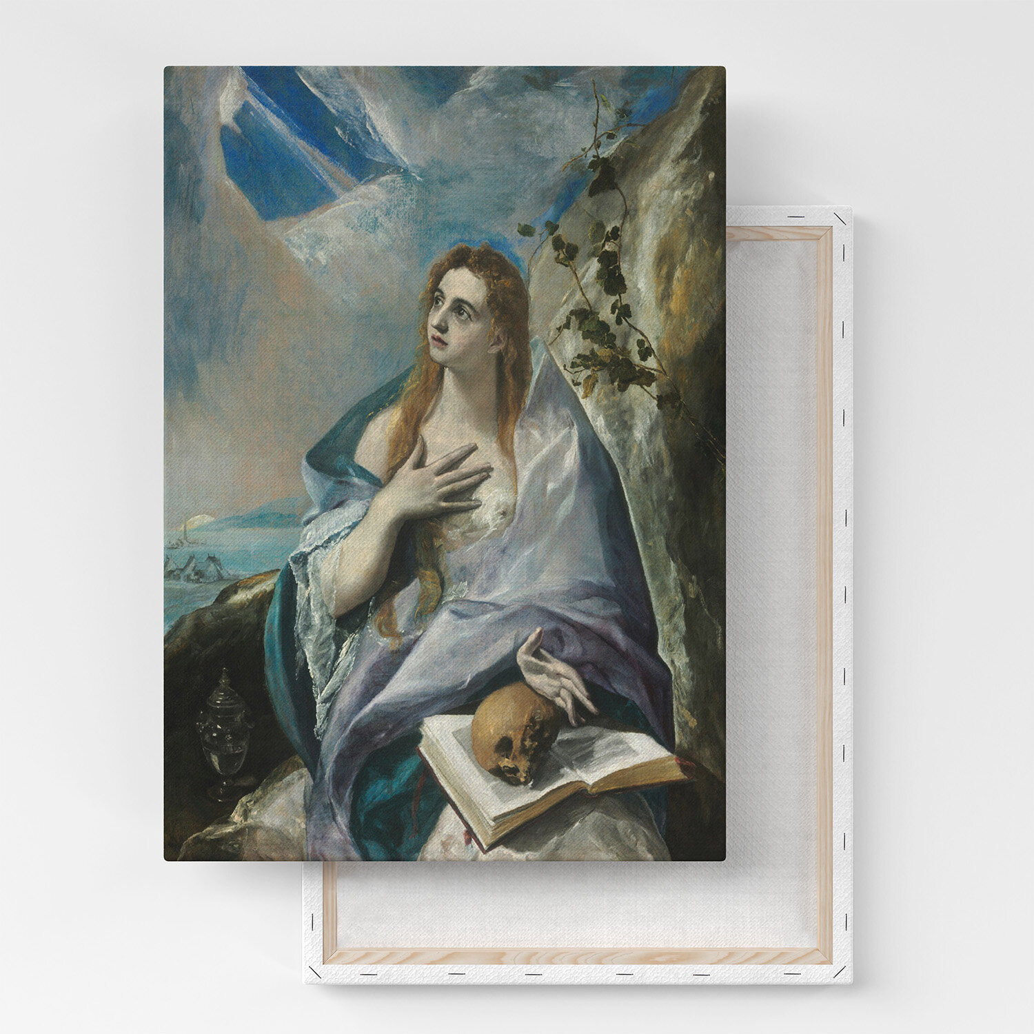 Картина на холсте, репродукция / Эль Греко - The Penitent Mary Magdalene / Размер 30 x 40 см