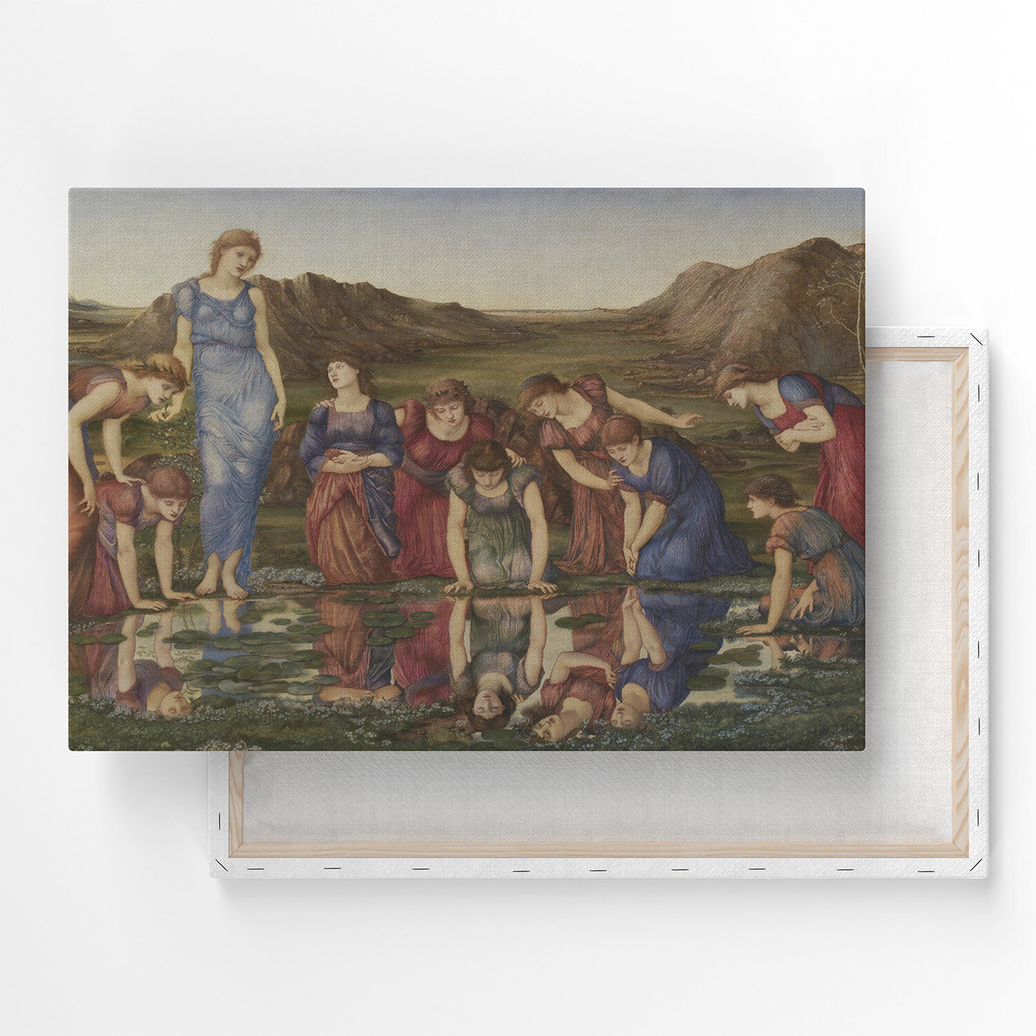 Картина на холсте, репродукция / Эдвард Бёрн-Джонс - The Mirror of Venus / Размер 40 x 53 см