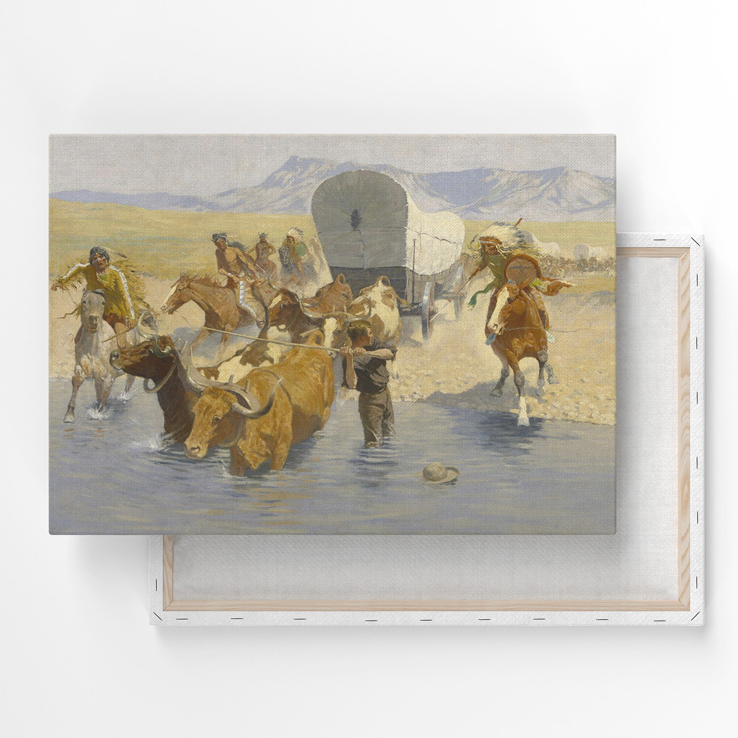Картина на холсте, репродукция / Фредерик Ремингтон - The Emigrants / Размер 30 x 40 см