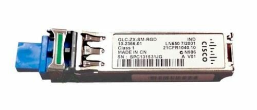 Трансивер Cisco GLC-ZX-SM-RGD 1000BASE-ZX Single Mode RuggedSFP 1550nm industrial operating temperature range