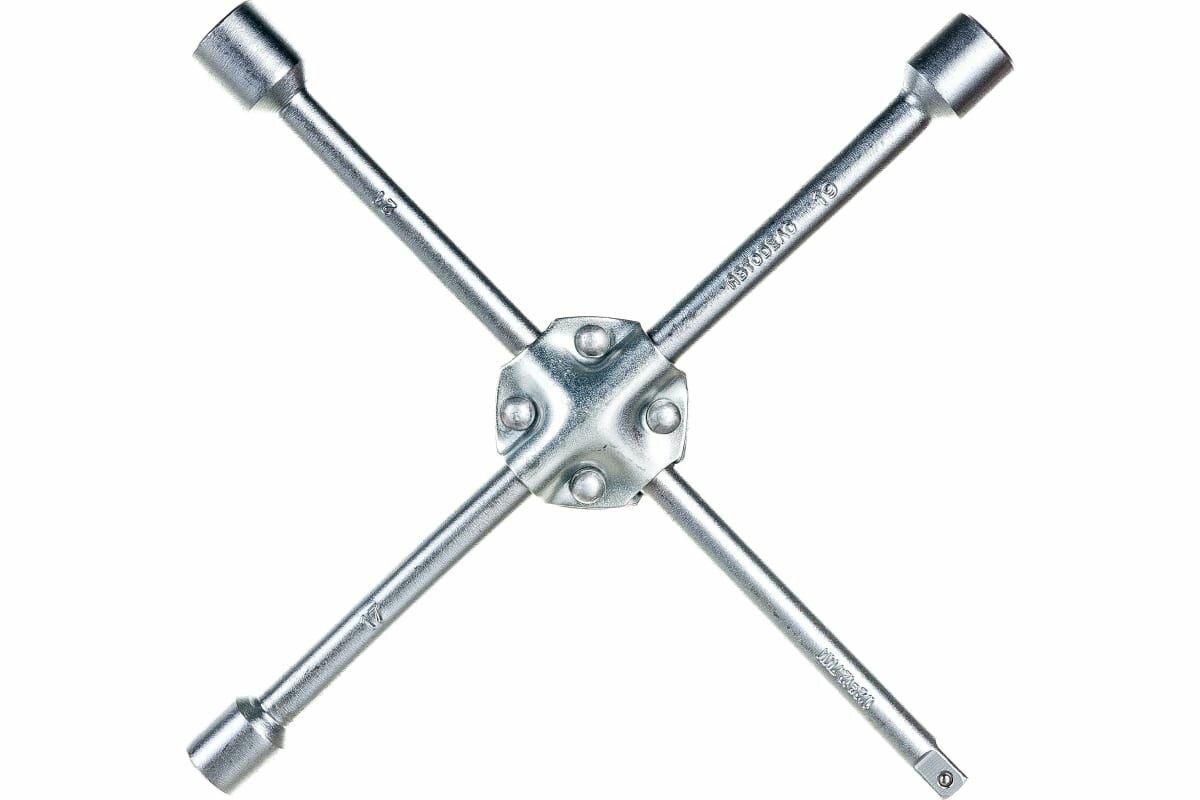 Ключ балонный-крест 17х19х21 мм (1/2") усиленный арт 34411