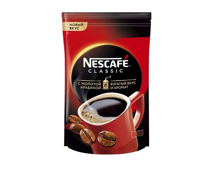 Кофе растворимый Nescafe Classic с добавлением молотой арабики, 1 кг