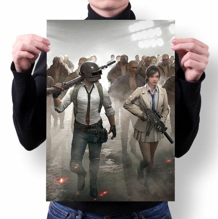 Плакат PlayerUnknown’s Battlegrounds, PUBG, пубг №4, А4