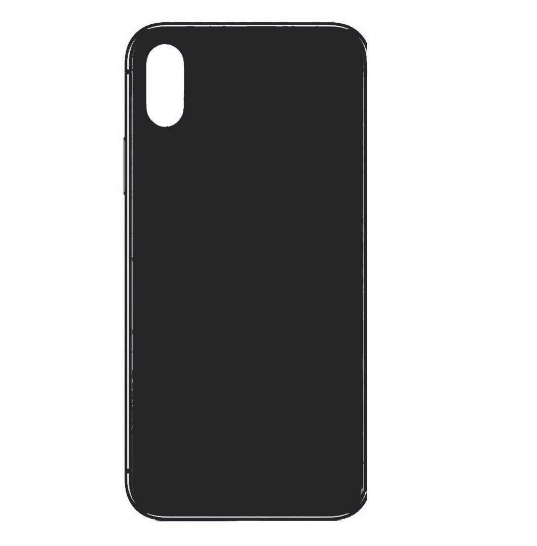 Задняя крышка для iPhone X черный