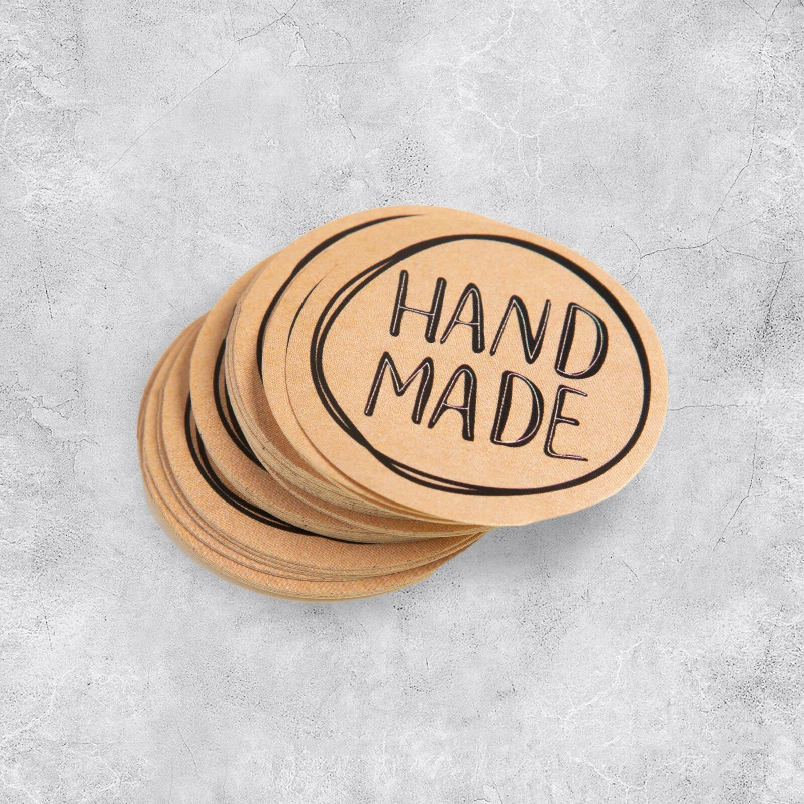 Набор наклеек для бизнеса Hand made, 4 х 4 см - 50 шт, 4692571