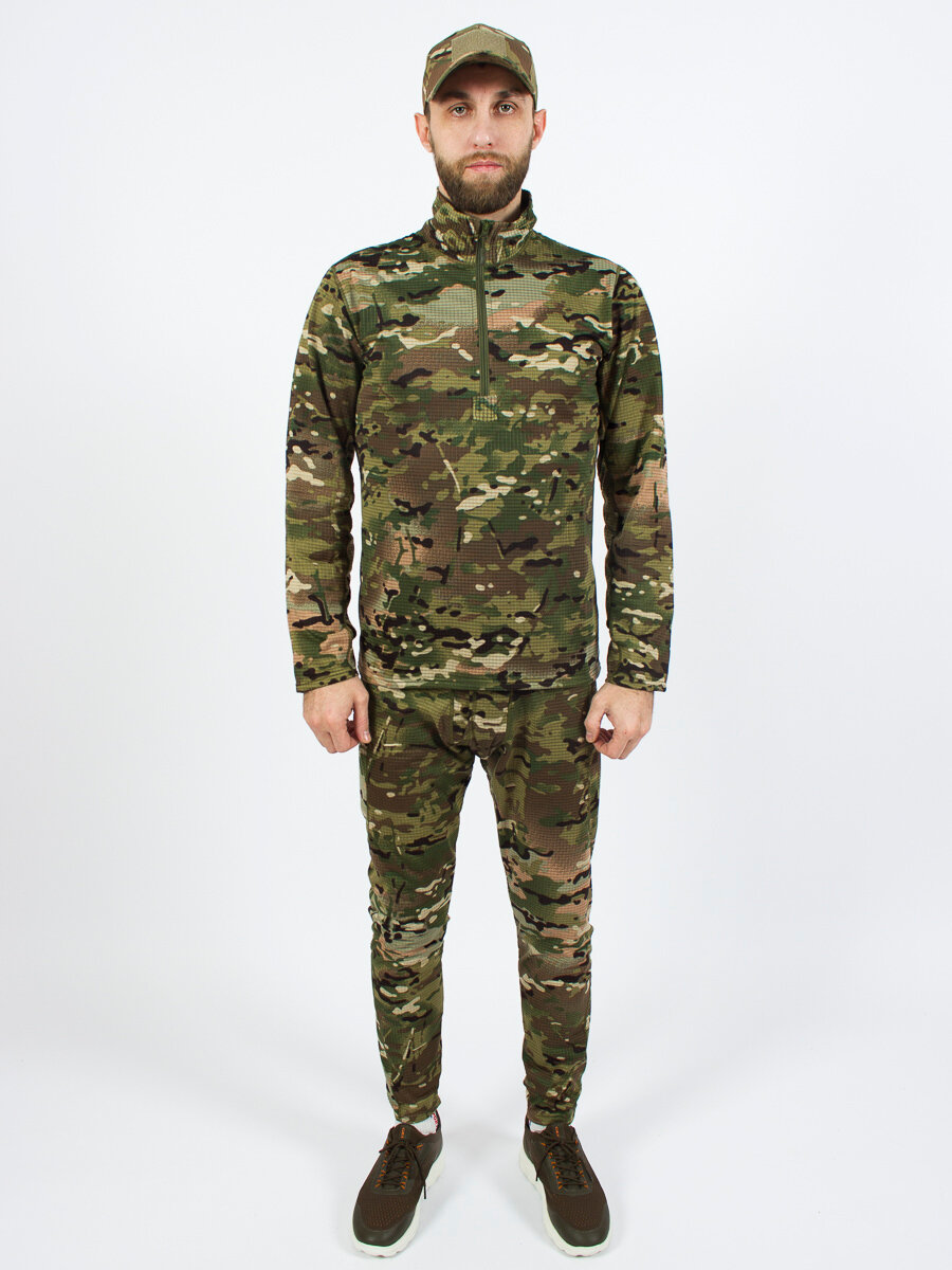 Комплект термобелья Мужское камуфляжное термобелье Tactical 2023 камуфляж Mtp (Cp)