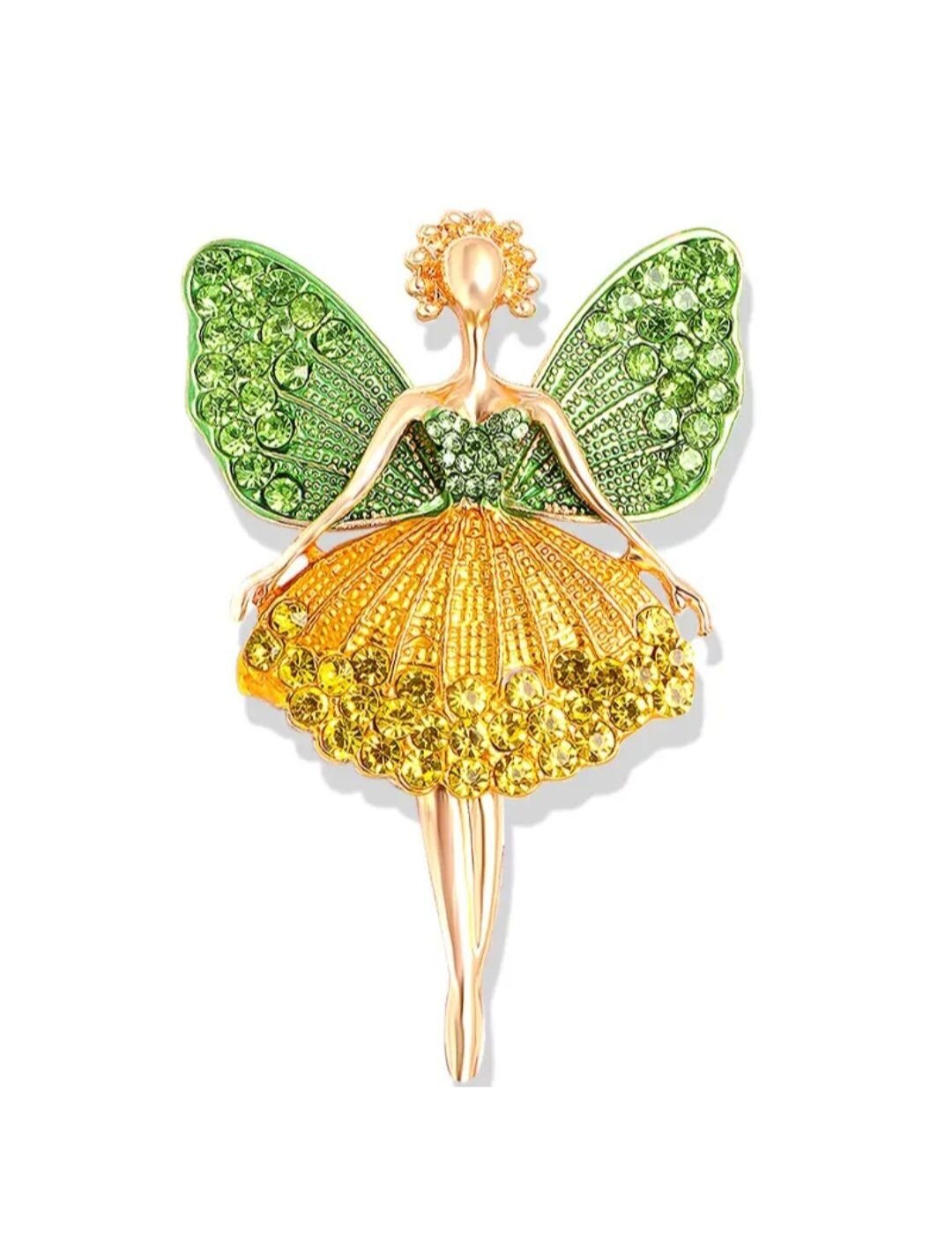 Брошь, стразы