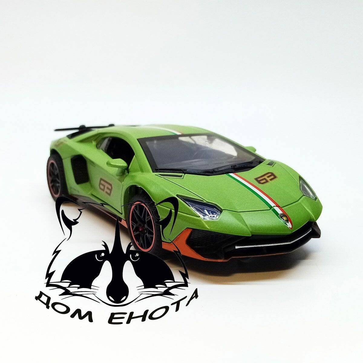 Машина Lamborghini Aventador металлическая модель 1:32 Ламба Авентадор игрушечный зеленый