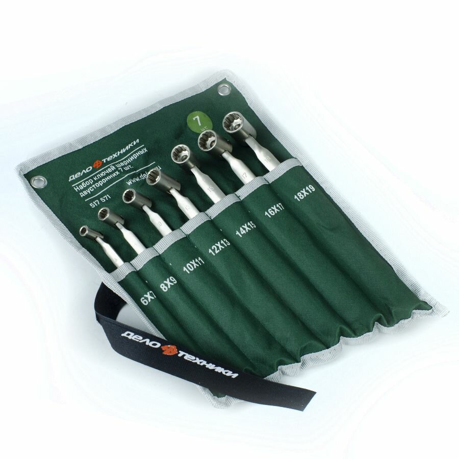 Набор ключей шарнирных двусторонних Дело Техники 7 шт.
