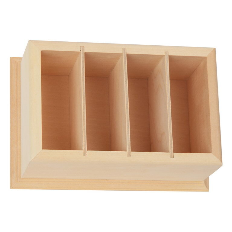 Лоток для сотовых телефонов 19*13*8 на 4 ячейки (декупаж, роспись, выжигание)