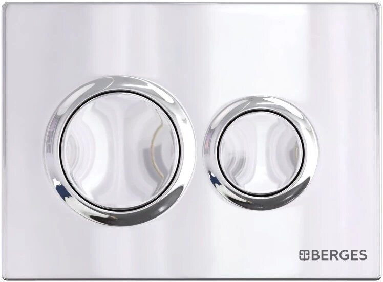 Кнопка смыва Berges Novum O3 040063 для инсталляции, хром