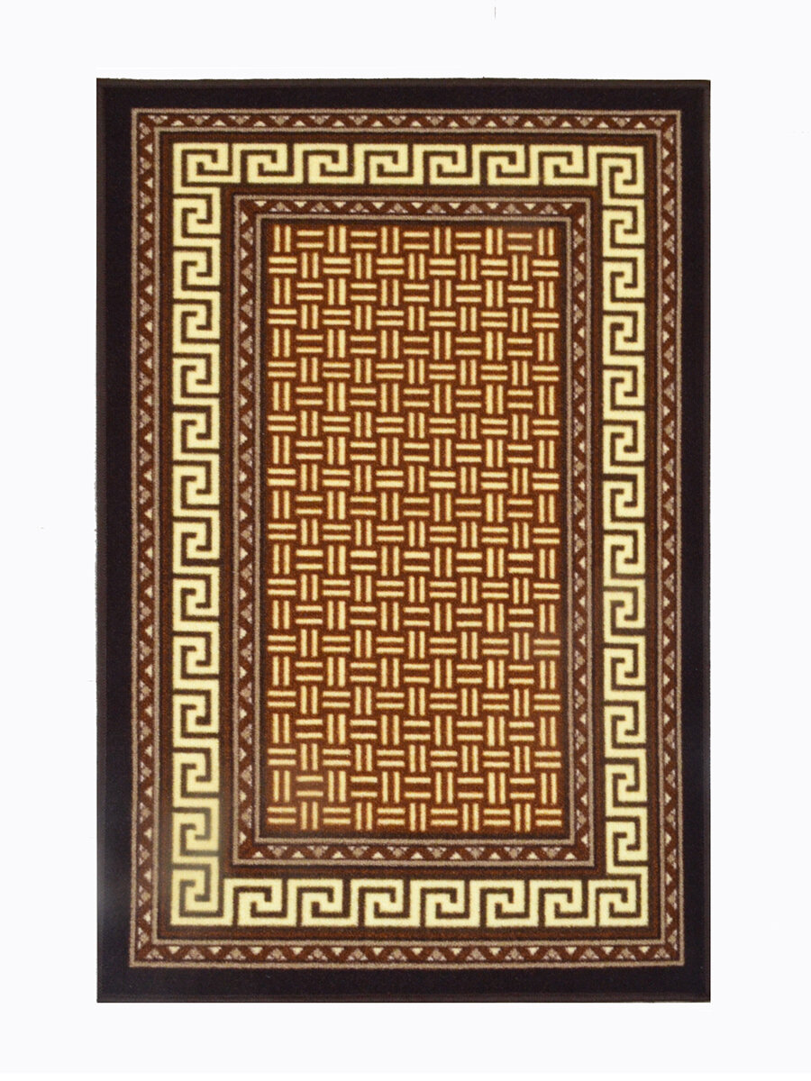 Коврик на резиновой основе 100х150 Нью Соса 110313-32117-40 коричневый