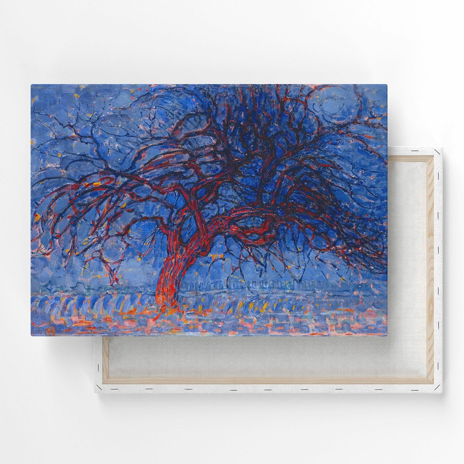 Картина на холсте, репродукция / Пит Мондриан - Evening The Red Treen, 1910 / Размер 40 x 53 см