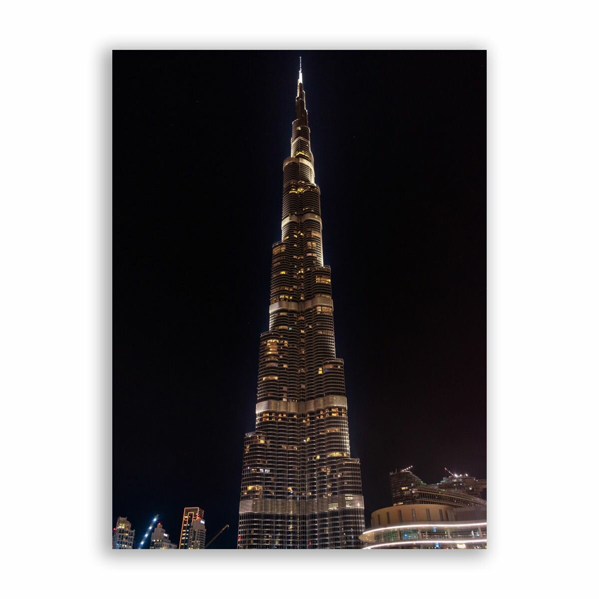 Постер, плакат на бумаге / Дубай - Бурдж-Халифа / Размер 30 x 40 см