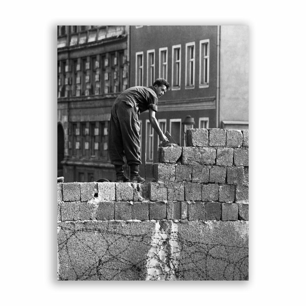 Постер, плакат на бумаге / Берлинская стена / Размер 40 x 53 см