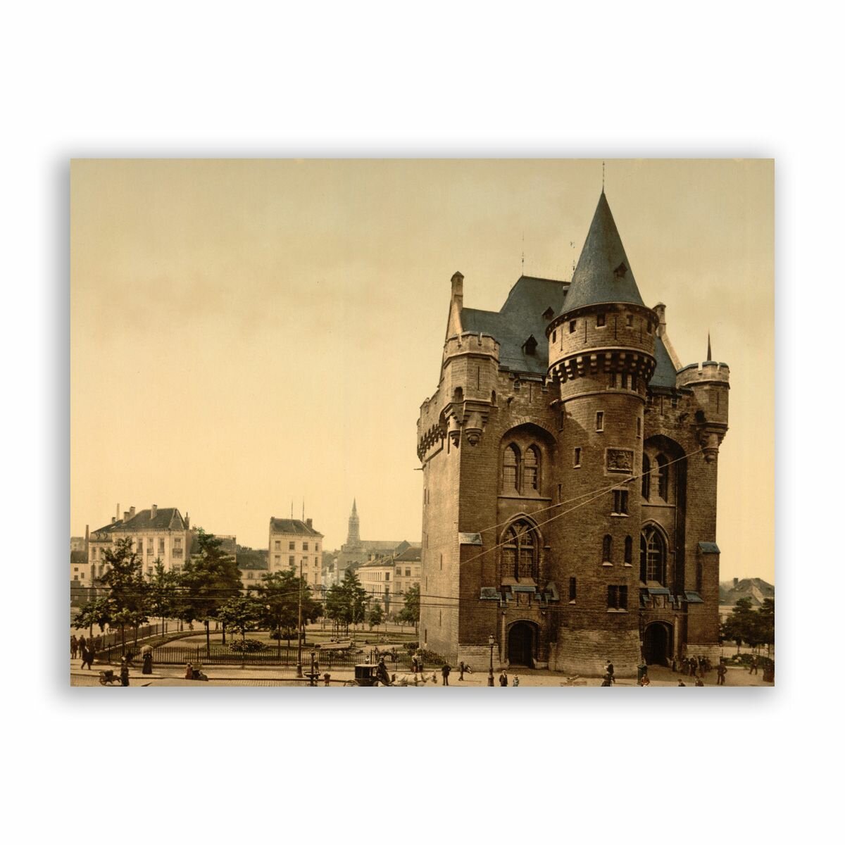 Постер, плакат на бумаге / Bruxelles, Porte de Hall, Belgium / Размер 40 x 53 см