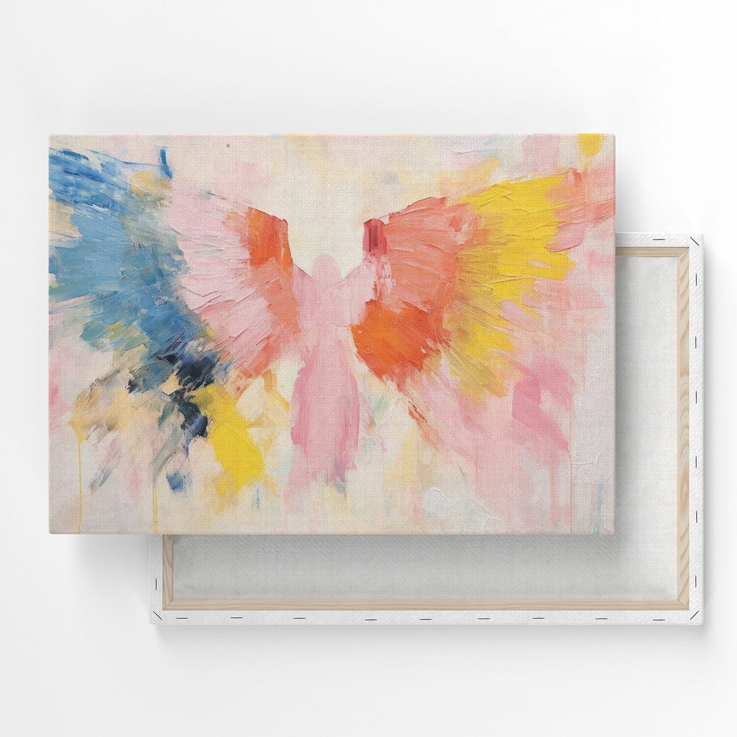 Картина на холсте, репродукция / Абстракция - Фигура ангела / Размер 30 x 40 см