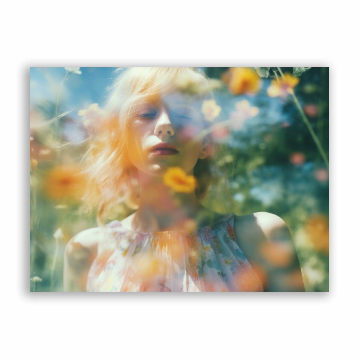 Постер, плакат на бумаге / AI Девушка / Размер 60 x 80 см