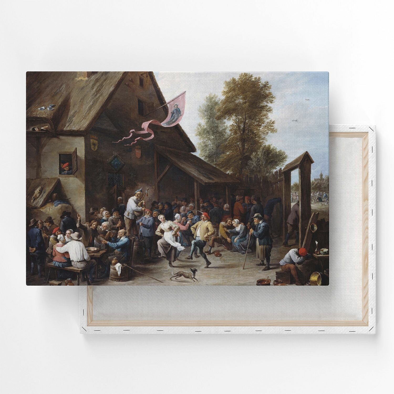 Картина на холсте, репродукция / Давид Тенирс Младший - Kermis on St George s Day / Размер 30 x 40 см
