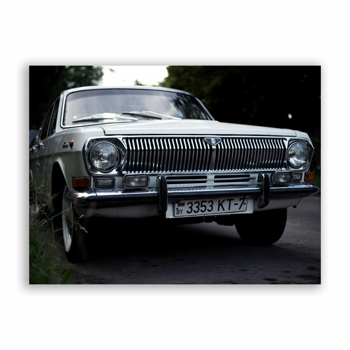Постер, плакат на бумаге / Автомобиль Волга / Размер 40 x 53 см
