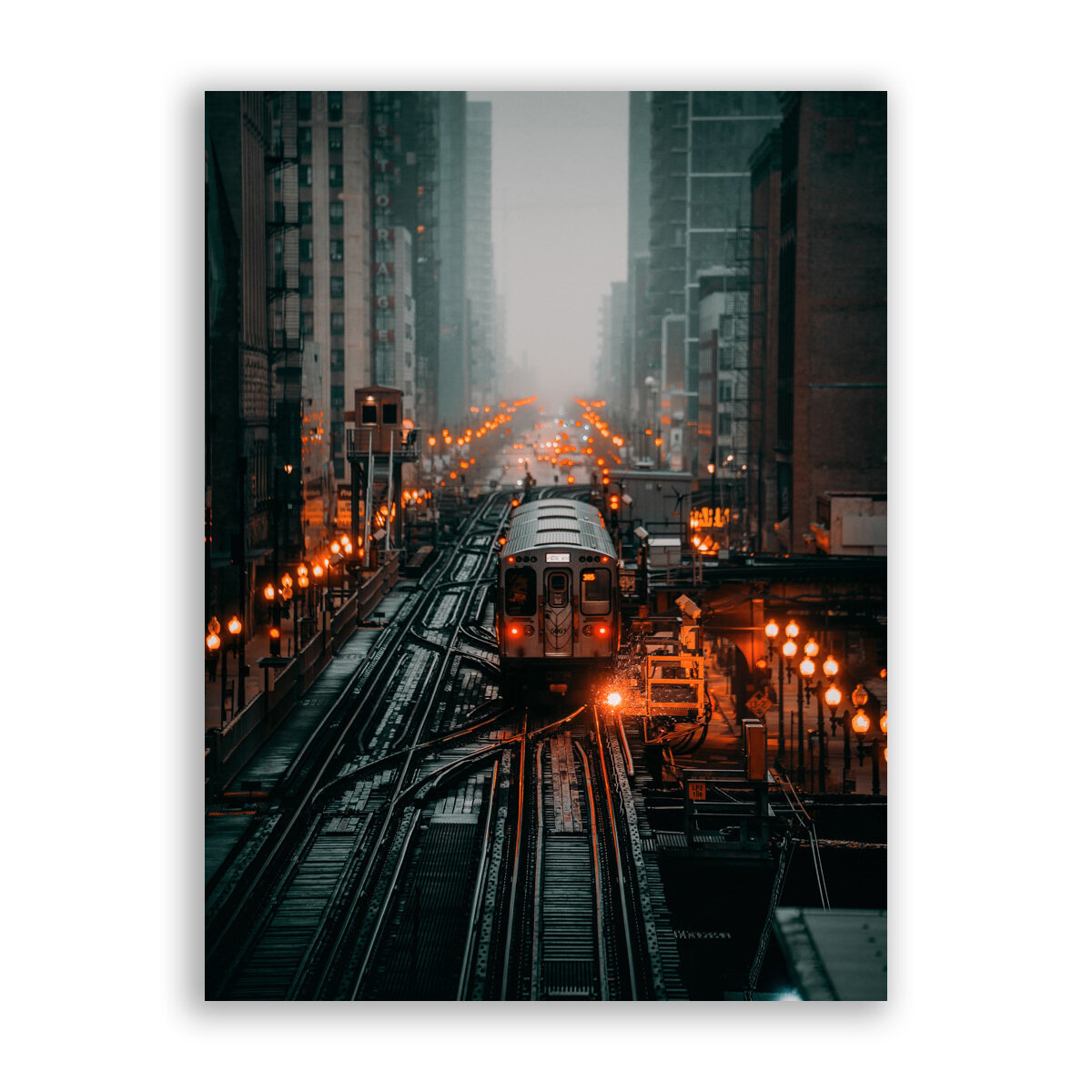 Постер, плакат на бумаге / Train / Поезд / Размер 60 x 80 см