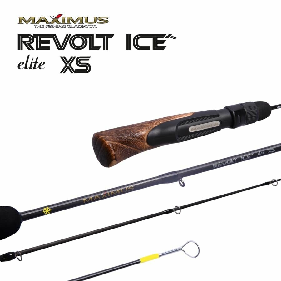 Зимняя удочка Maximus REVOLT ICE ELITE XS 301MH 0,75м до 40гр (матерчатый ч.)