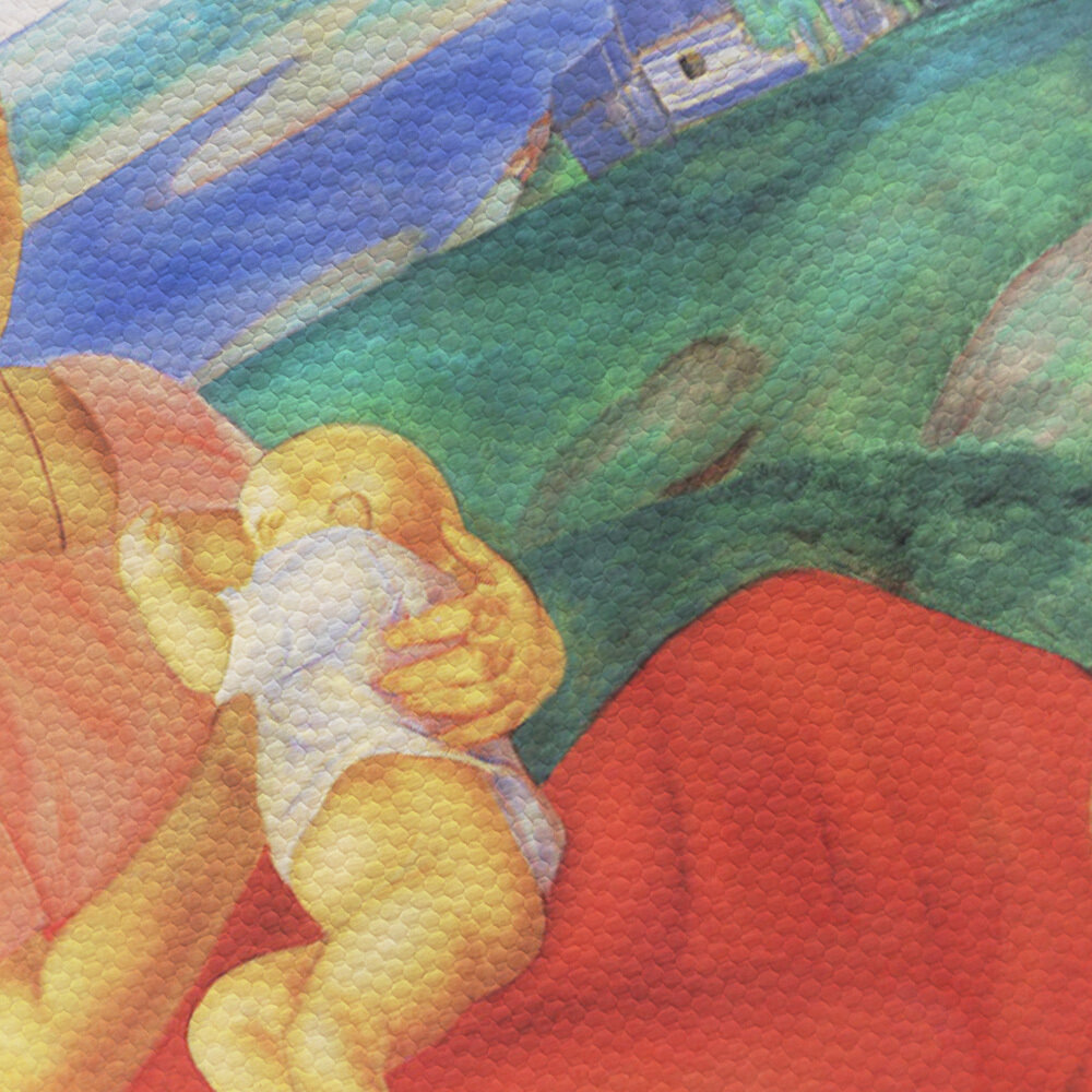 Картина на холсте, репродукция / Кузьма Петров-Водкин - Мать / Размер 80 x 106 см