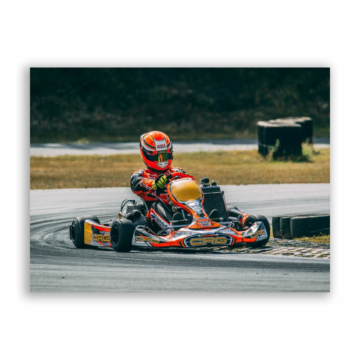 Постер, плакат на бумаге / Картинг / Размер 40 x 53 см