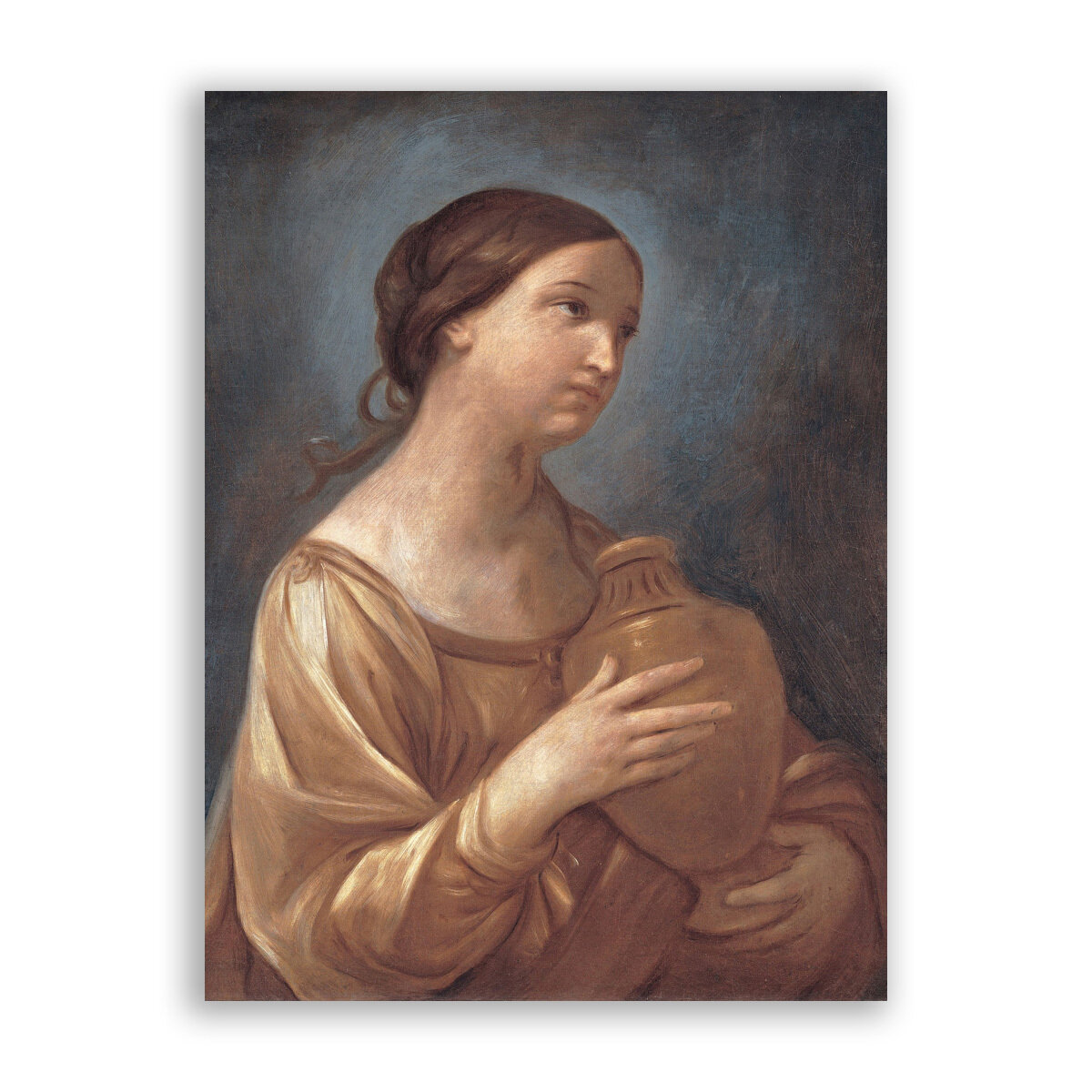 Картина на холсте, репродукция / Гвидо Рени - Magdalene with the Jar of ointment / Размер 60 x 80 см
