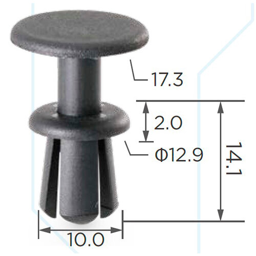 Клипса нажимная распорная (OEM: N105835019B9, 0009917240, A0009917240) 775266