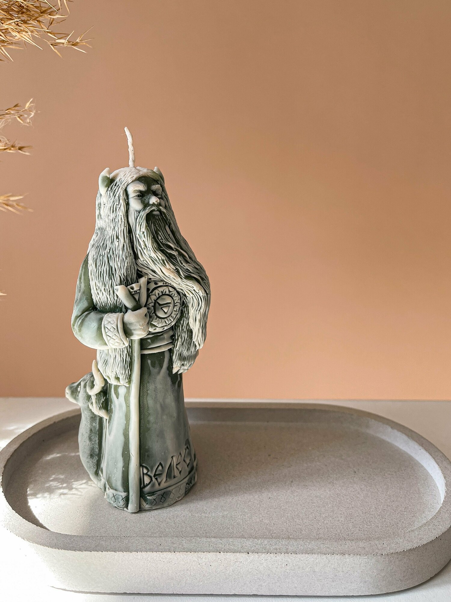 Свеча Candle Best, "Велес", бог славянского пантеона , ручная работа, фигурная — фото 1