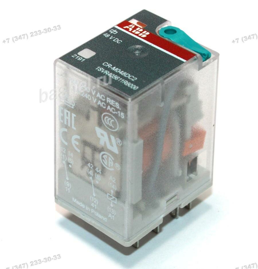 CR-M048DC2 48B DC 2ПК (12A), Реле, ABB