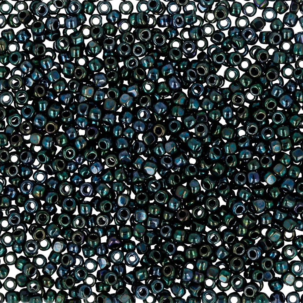 Бисер Япония "TOHO" 15/0 CHARLOTTE 1.7 мм 5 г №0089 т. зеленый