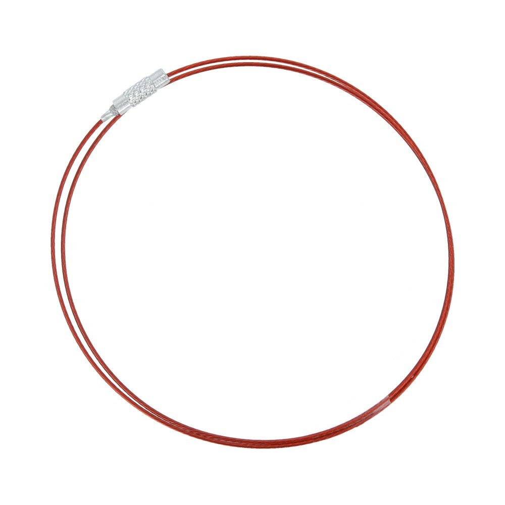 "Zlatka" Основание для колье KS-050 50 см №23 красный