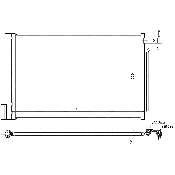 STELLOX 10-45739-SX (1045739_SX / 1684204 / 1769313) радиатор кондиционера\ Ford (Форд) Focus (Фокус) c-max 1.6i 16v 10