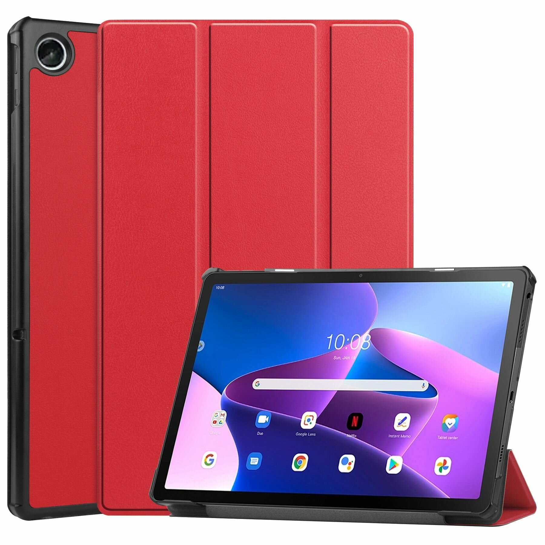 Чехол для Lenovo Tab M10 Plus 3 Gen (2022) TB-125F / TB-128F 10.6" красный