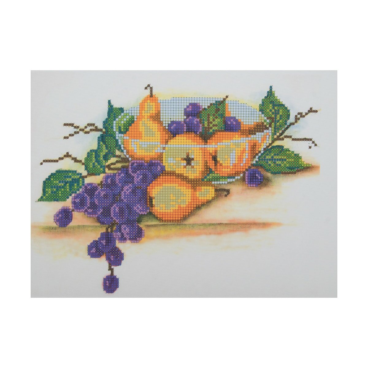НР-3005 Канва с рисунком для вышивания бисером 'Фрукты' Hobby&Pro 24*19см