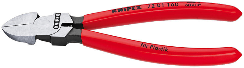 Бокорезы для пластика, пружина, 140 мм, обливные ручки Knipex KN-7201140