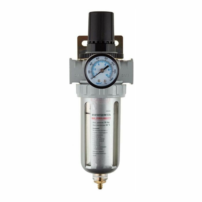 Влагоотделитель с манометром 1/4" (KRAFTOOL)