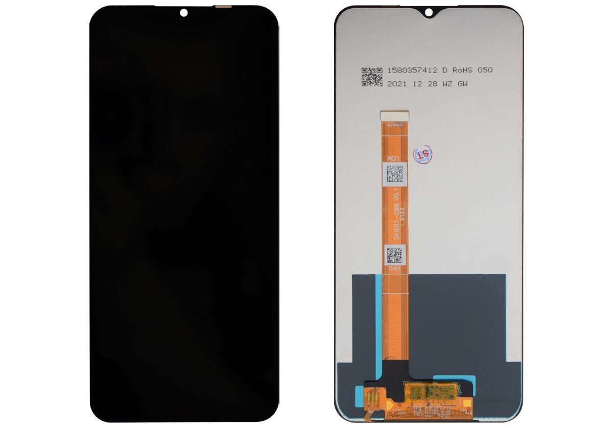 Дисплей для Realme C21Y/Realme C25Y+тачскрин (черный)