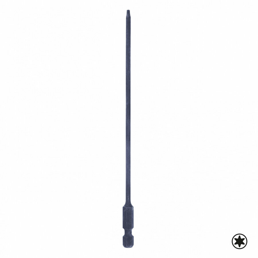 Вставка (бита) торцевая 1/4", TORX, Т7, L = 150 мм, для шуруповерта KING TONY 711507T