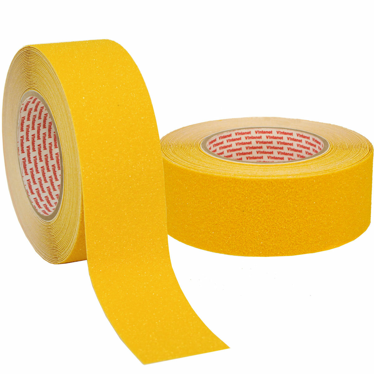 Противоскользящая лента AS60 Vintanet, средней зернистости, жёлтая, 50мм х 10м