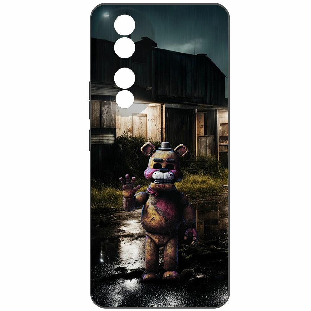 Чехол-накладка Krutoff Soft Case фнаф (FNAF) - Фредди под дождем для Honor 90 черный