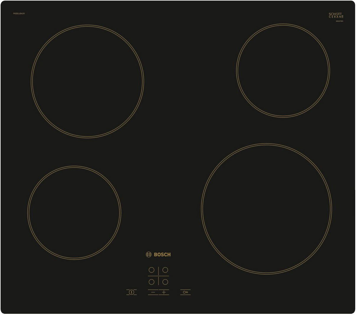 Варочная поверхность Bosch PKE611BA1R черный