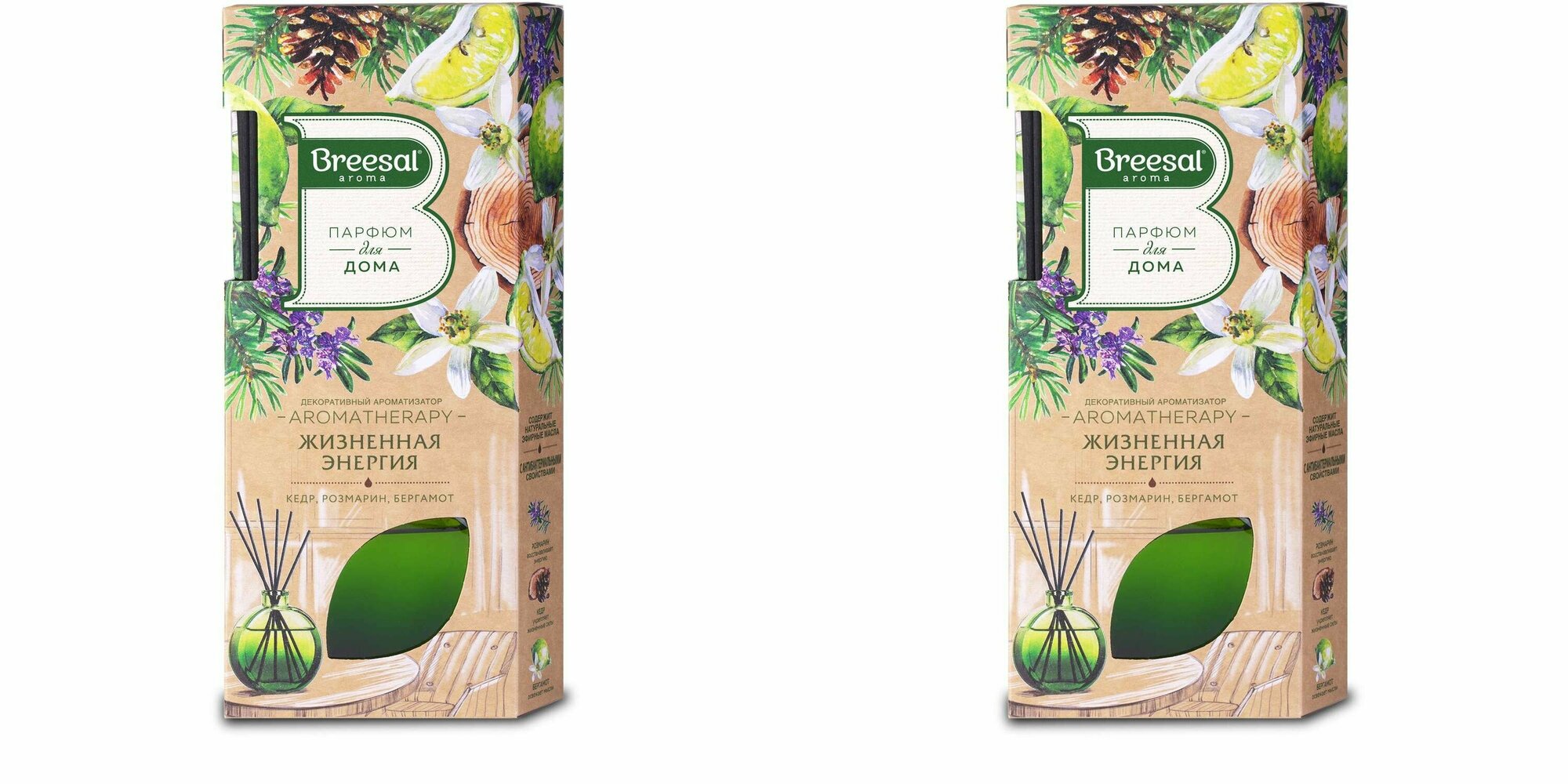 Breesal Декоративный ароматизатор Arome Sticks Объятия нежности ,2 уп