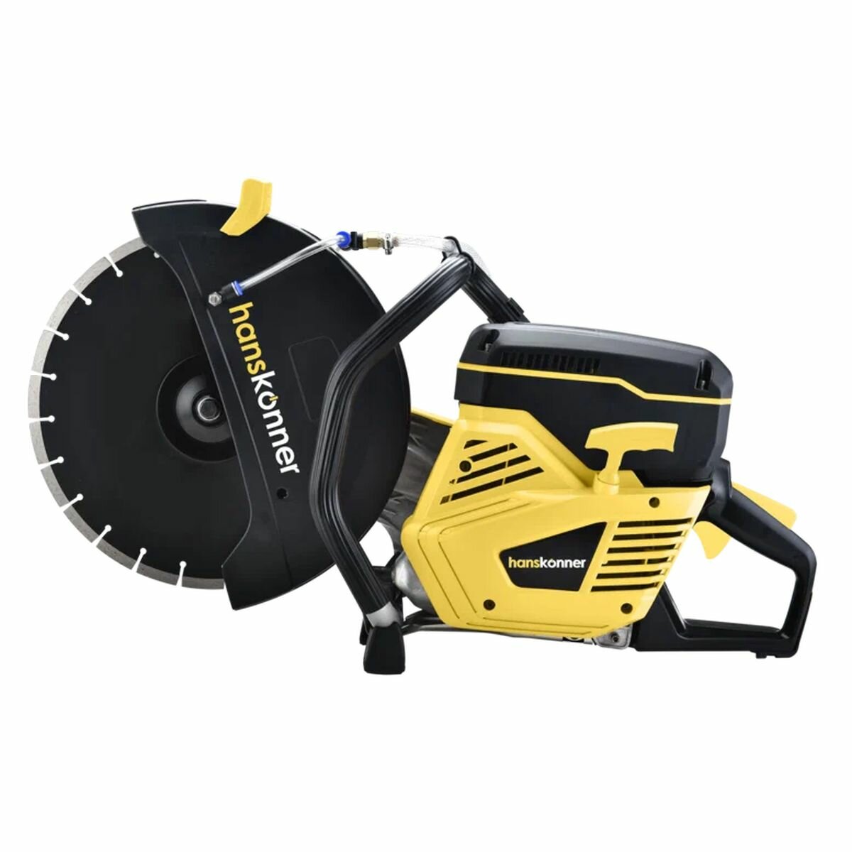 Hanskonner 3,5 кВ, двигатель 74 см3, рез 125мм, диск 350мм, yellow