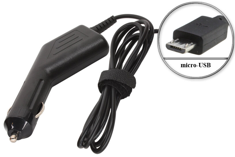 Адаптер (блок) питания 19V, micro-USB, автомобильный (077GR6, PN24NM130W)для зарядки планшета Dell Venue 11 Pro 5130, 7130